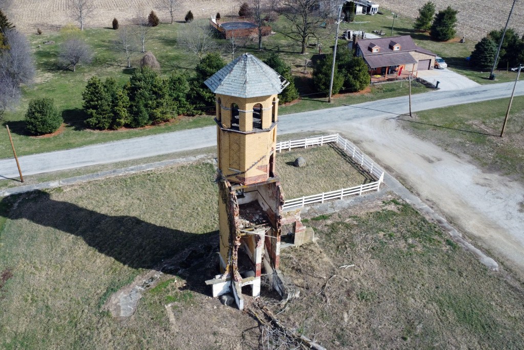 The ruins of America’s first consolidated schoolhouse, in Raleigh ...