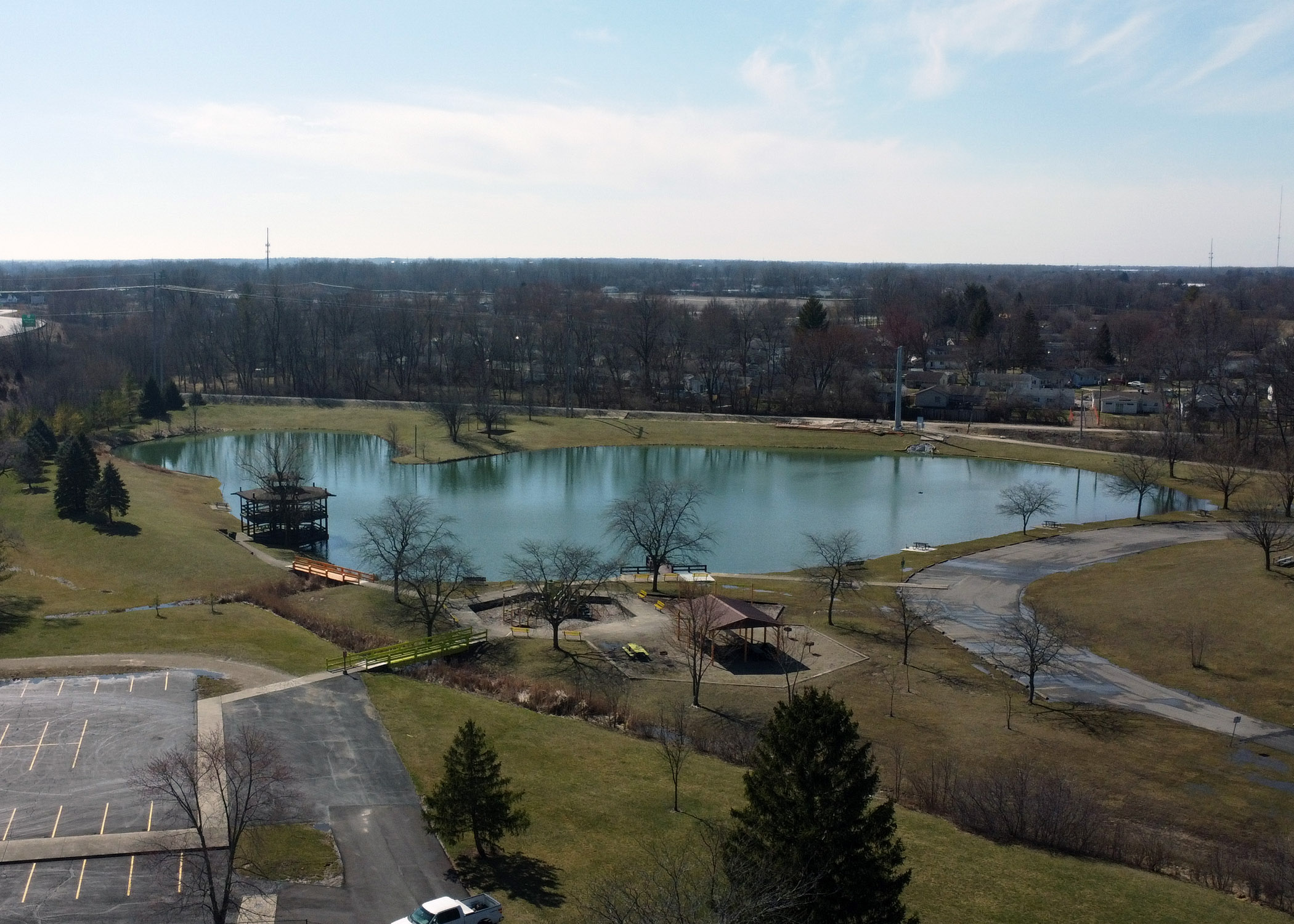Muncie’s Mansfield Park from land, air, and sea | Ted Shideler