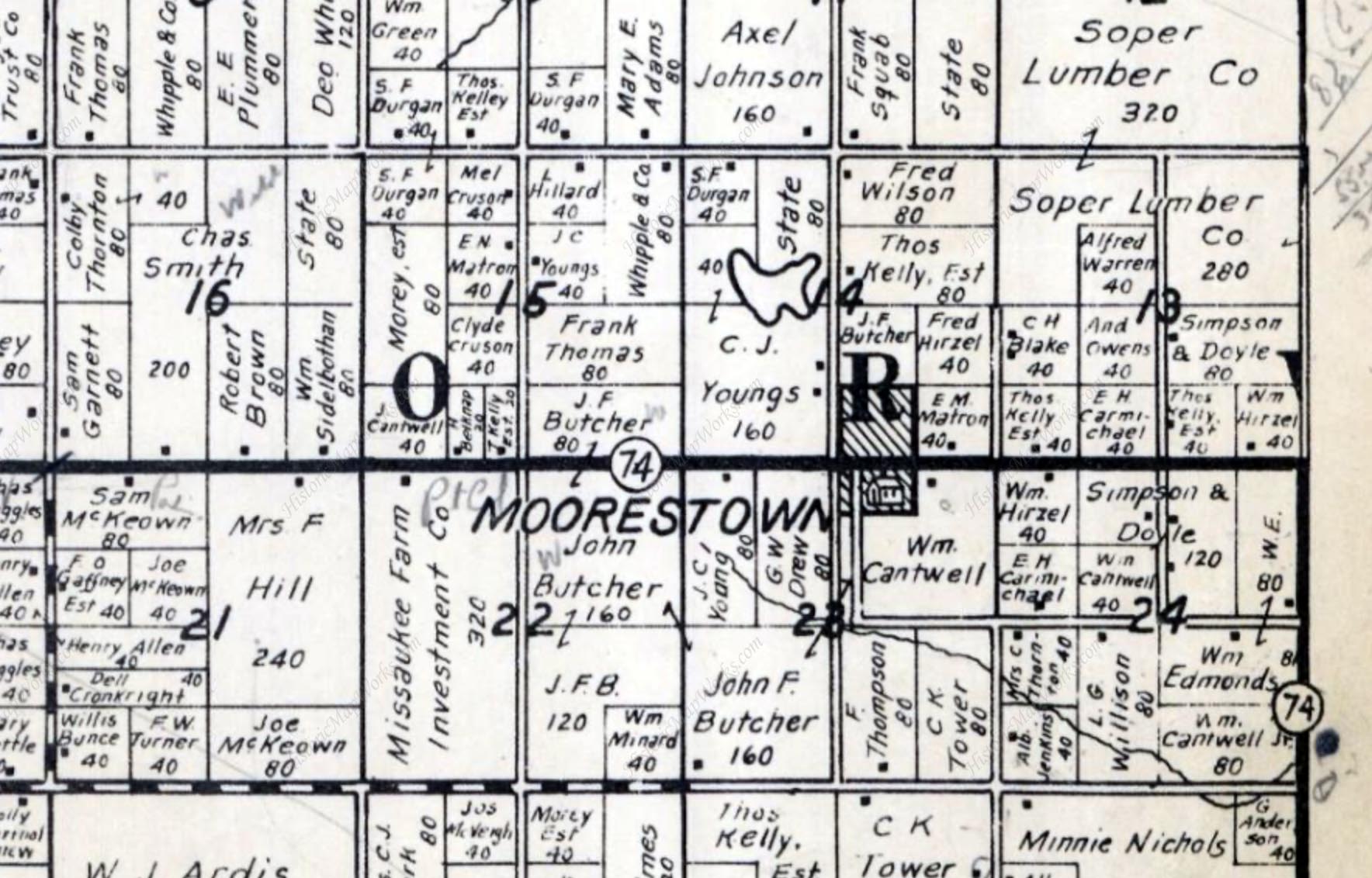 Norwich Township’s Moorestown schoolhouse in Missaukee County, Michigan ...